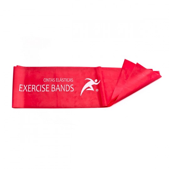 Banda Rehab Medic de látex resistencia media (1,5 m) Rojo - Fútbol Emotion