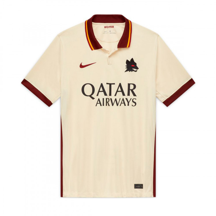 Playera Nike AS Roma Stadium Segunda Equipación 2020-2021 Pale ivory ...