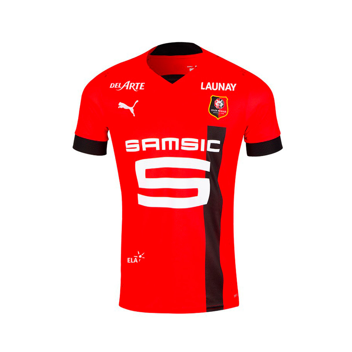 Jersey Puma Stade Rennes FC Home Jersey 2022-2023 Red-Black - Fútbol ...