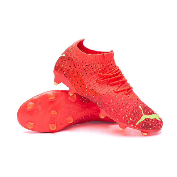 Football Boots Puma Future 3.4 FG/AG Fiery Coral-Fizzy Light-Black ...