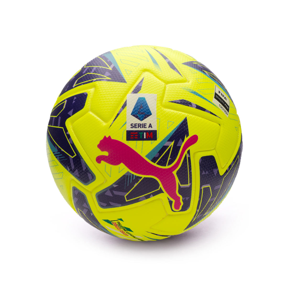 Pallone Puma Serie A Orbita (FIFA Quality Pro) 2022-2023 Box Lemon ...