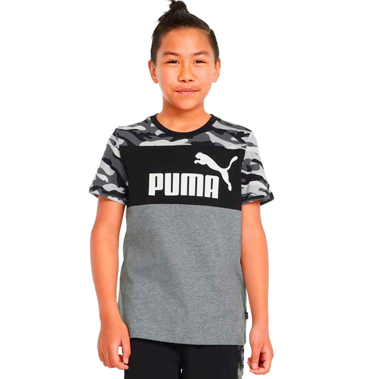 Jersey Puma Kids Essentials + Camo Black - Fútbol Emotion