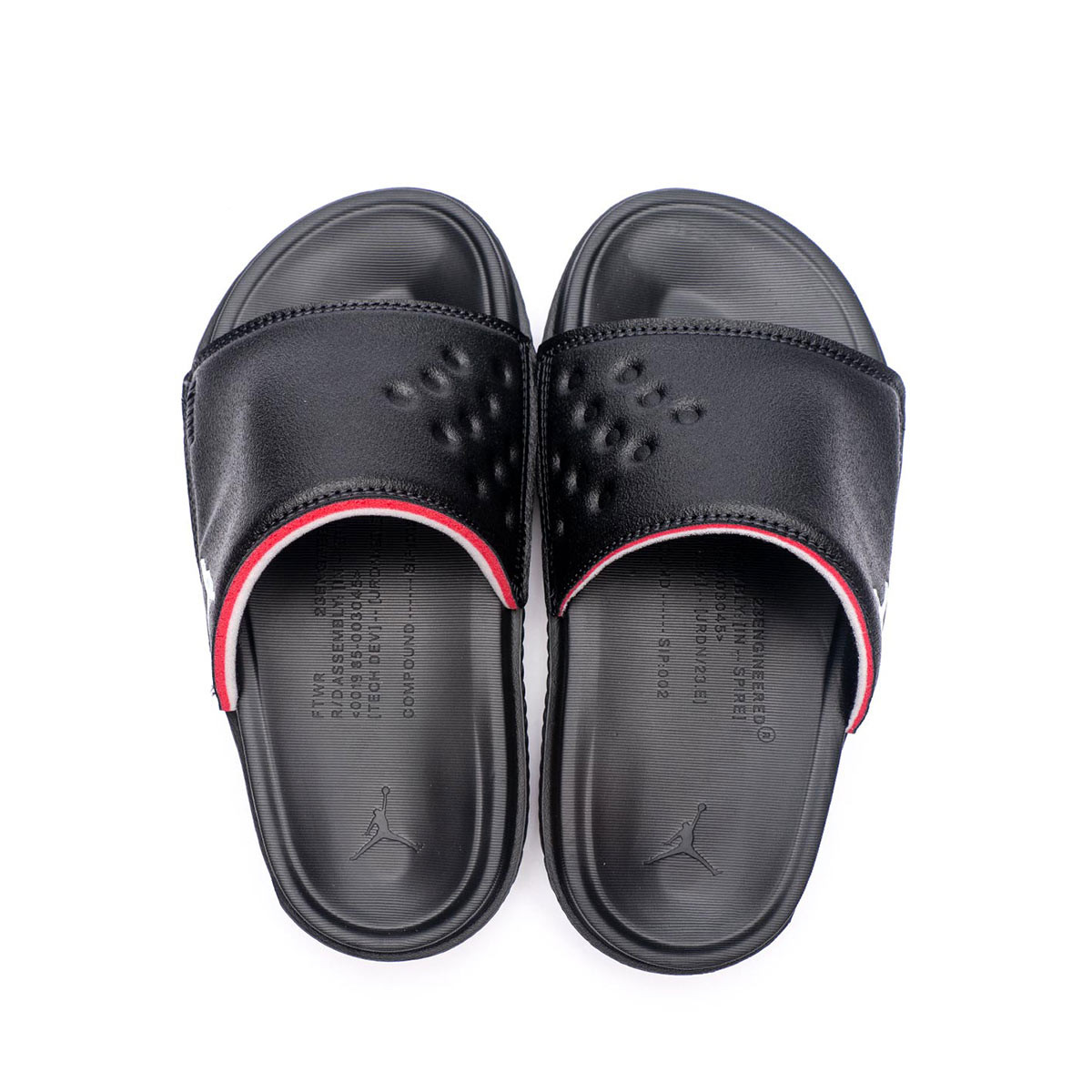 Flip-flops Nike Jordan Play Slide Niño Black-Univ Red-Photon Dust-Off ...