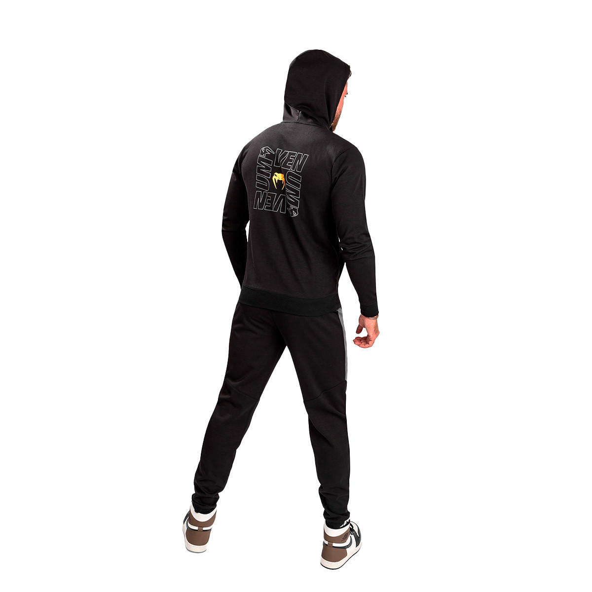 Jacket Venum Arena Black-Gold - Fútbol Emotion