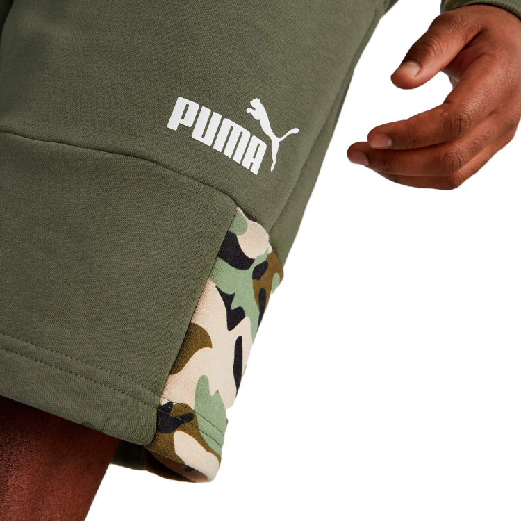 Shorts Puma Essentials Block Green Moss - Fútbol Emotion