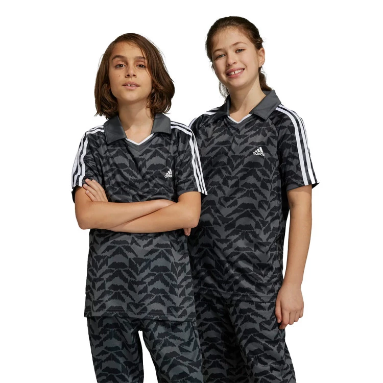 Jersey adidas Kids Xpress Grey Six-Black-White - Fútbol Emotion