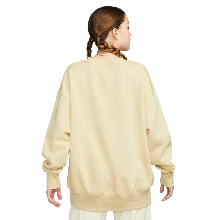 Sudadera Nike Sportswear Fleece Oversize Sport Utility Mujer Gold ...