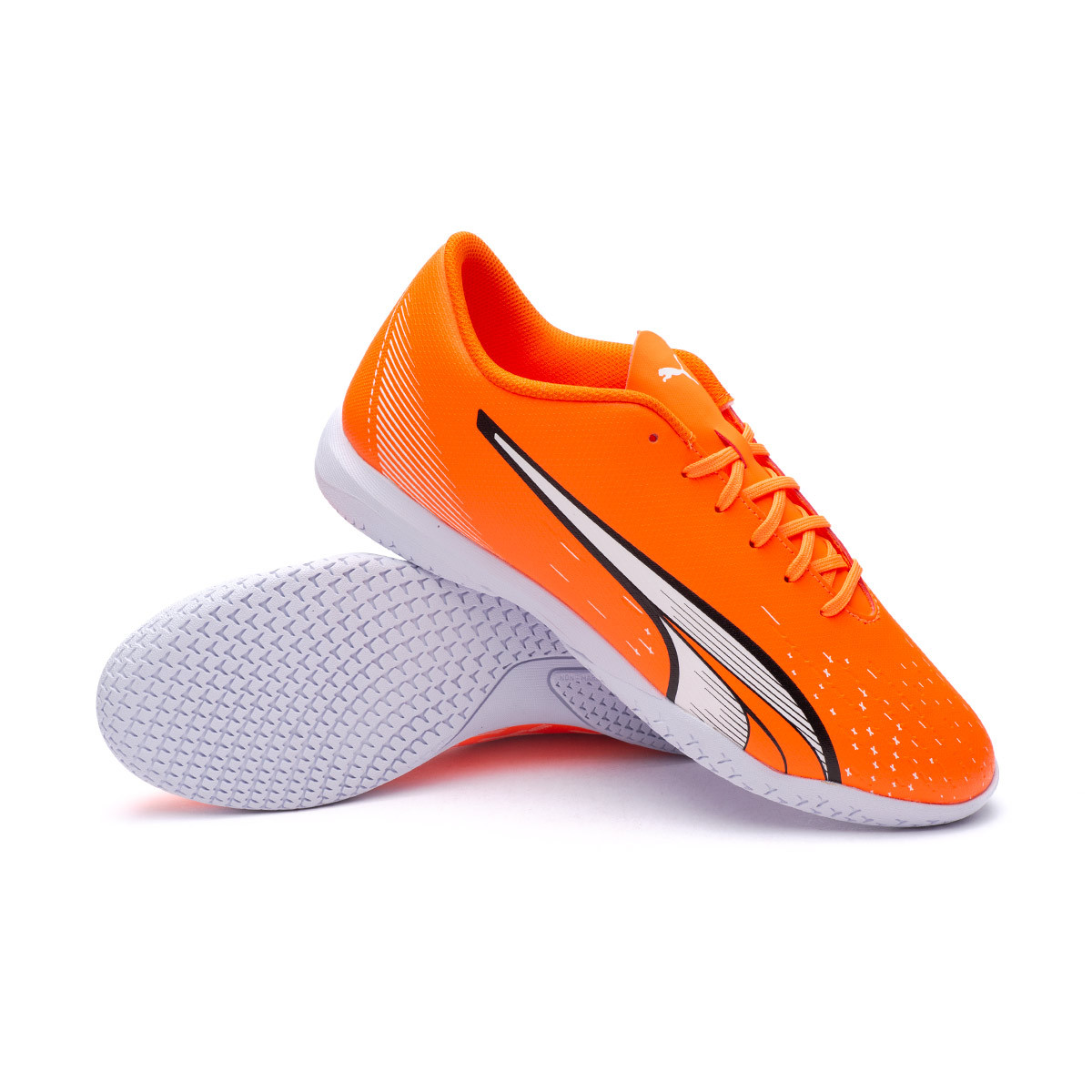 Indoor boots Puma Ultra Play IT Ultra Orange-White-Blue Glimmer ...