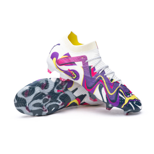Football Boots Puma Future Ultimate FG/AG White-Violet - Fútbol Emotion