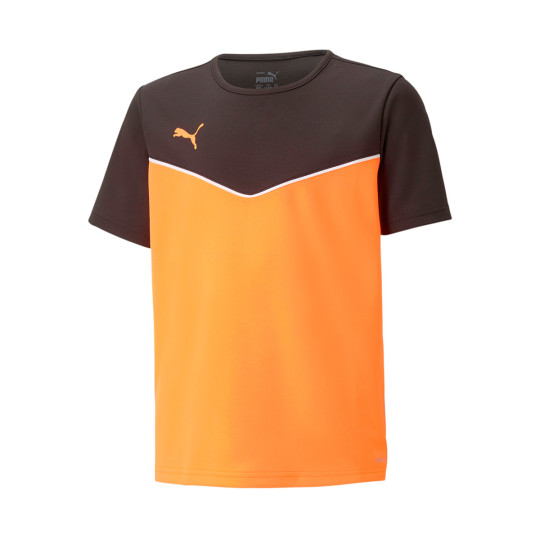 Playera Puma IndividualRISE Niño Black-Ultra Orange - Fútbol Emotion