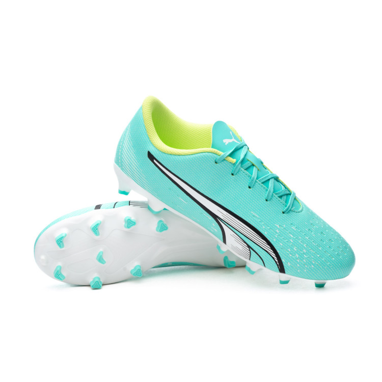 Zapatos de fútbol Puma Ultra Play FG/AG Niño Electric Peppermint-White ...