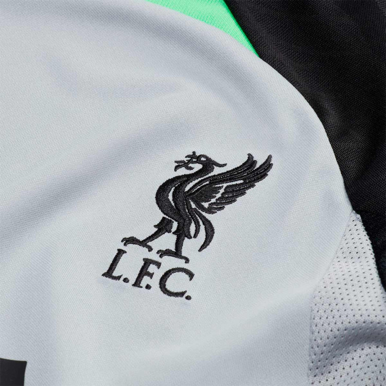 Jersey Nike Kids Liverpool FC Training 2023-2024 Wolf Grey-Poison Green ...