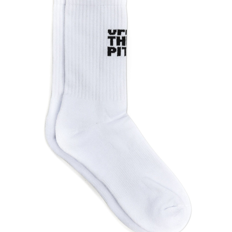 Socks Off The Pitch Block Logo (1 Par) White - Fútbol Emotion