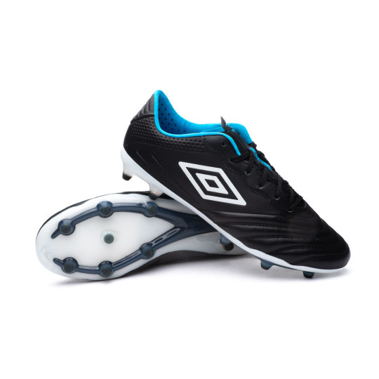 Chuteira Umbro Umbro Tocco III Pro FG Black-White-Malibu Blue - Fútbol Emotion