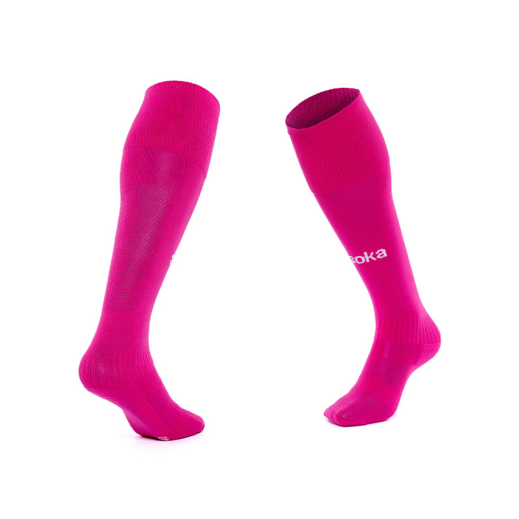 Football Socks Soka Soul Laser Fucsia - Fútbol Emotion