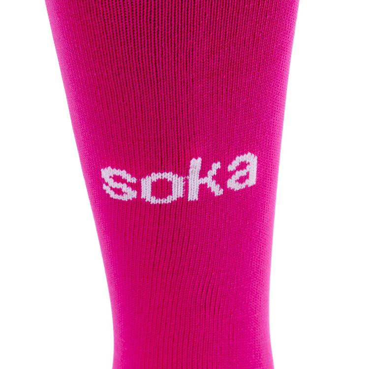 Football Socks Soka Soul Laser Fucsia - Fútbol Emotion