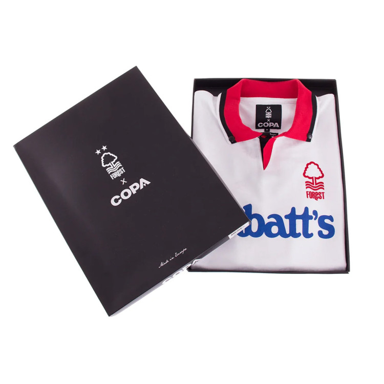 Jersey COPA Retro Nottingham Forest 1992-93 Away White - Fútbol Emotion