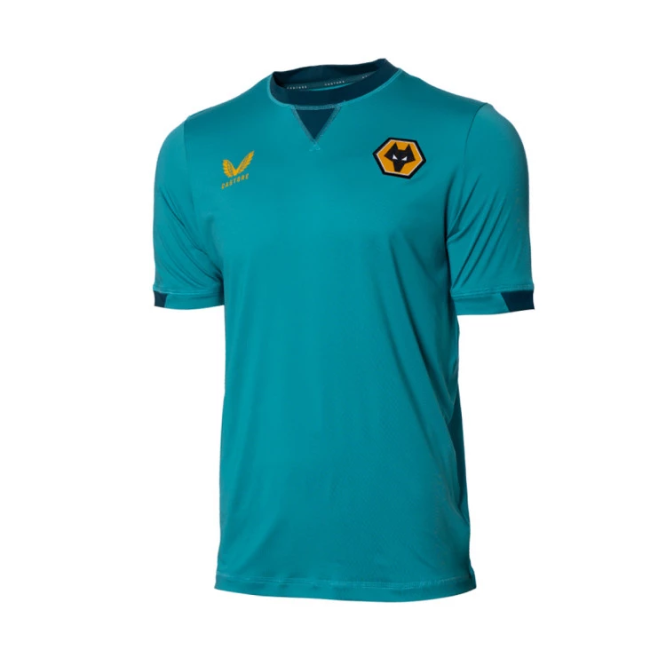 Jersey Castore Wolverhampton Wanderers Fanswear 2023-2024 Viridian ...