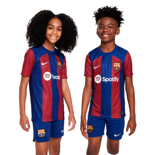 Maillot Nike Enfants FC Barcelona Maillot Domicile 2023-2024 Deep Royal Bleu-Noble Rouge-Blanc ...