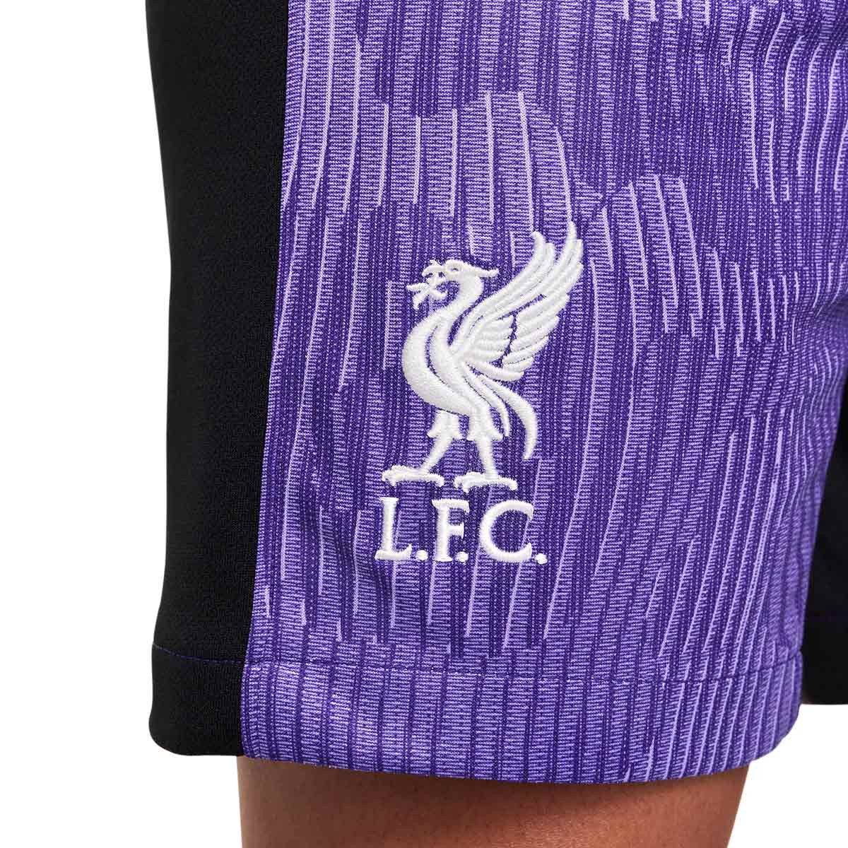 Shorts Nike Kids Liverpool FC Third Kit Shorts 2023-2024 Space Purple ...