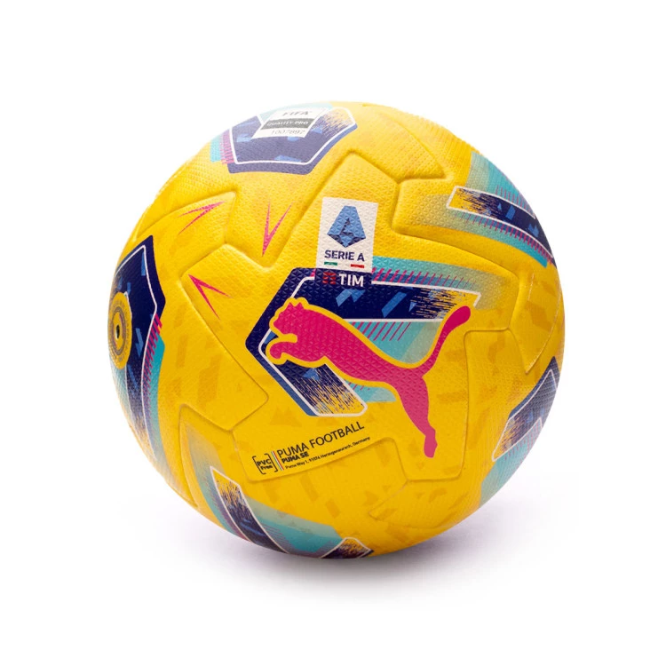 Ball Puma Official Serie A 2023-2024 Pelé Yellow-Blue Glimmer-Multi ...
