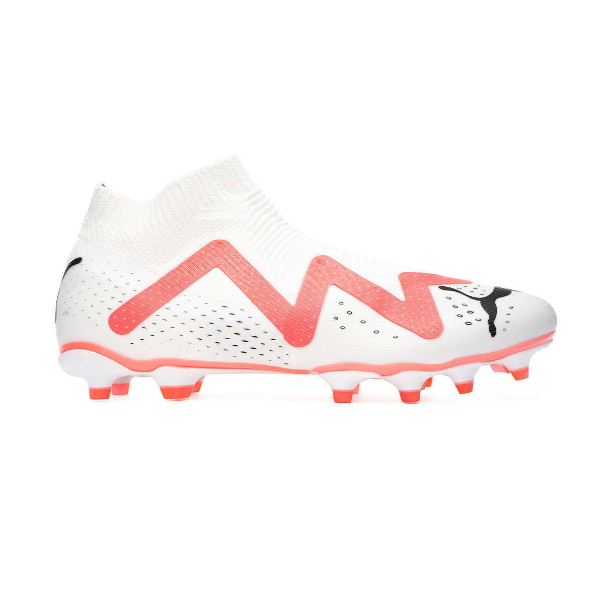 Chuteira Puma Future Match+ LL FG/AG White-Black-Fire Orchid - Fútbol ...