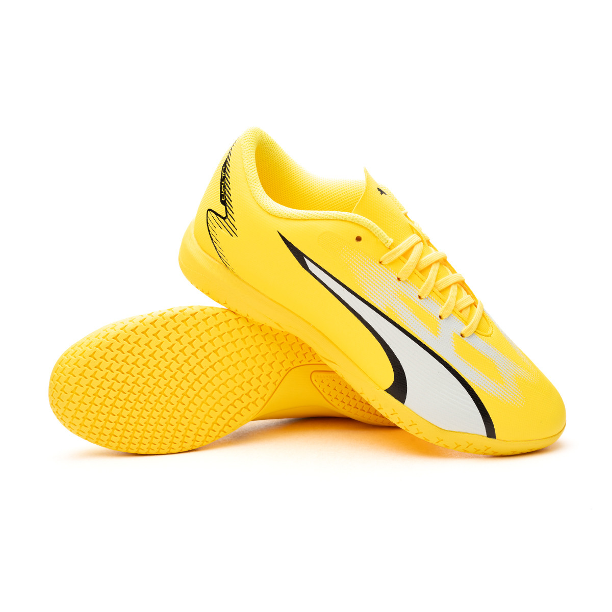 Indoor boots Puma Ultra Play IT Yellow Blaze-White-Black - Fútbol Emotion