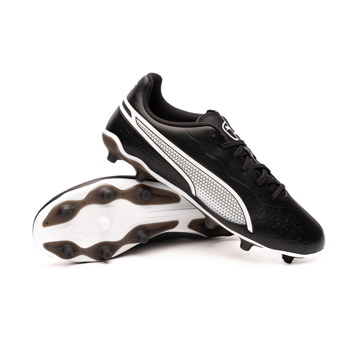 Football Boots Puma Kids King Match FG/AG Black-White - Fútbol Emotion