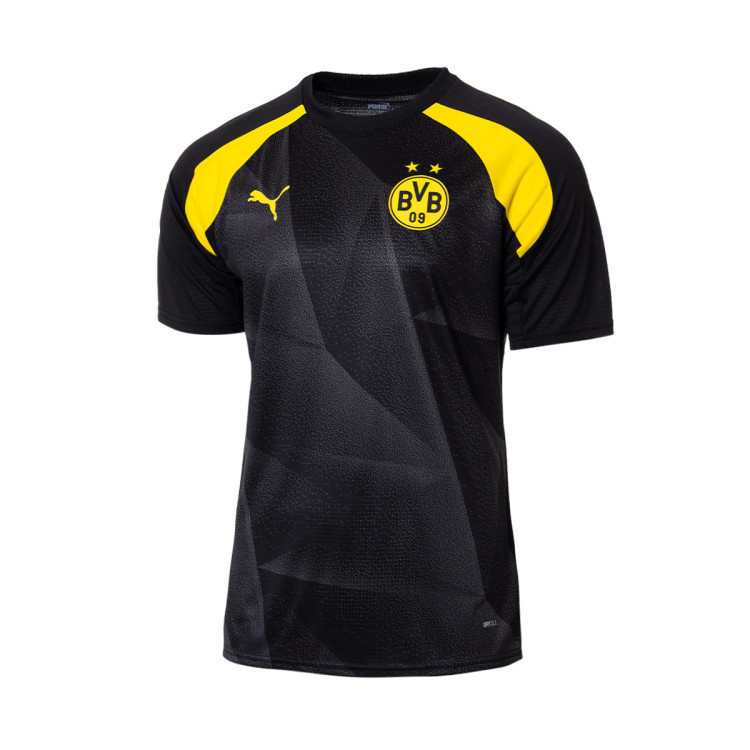 Jersey Puma BVB Borussia Pre-Match 2023-2024 Black-Cyber Yellow ...
