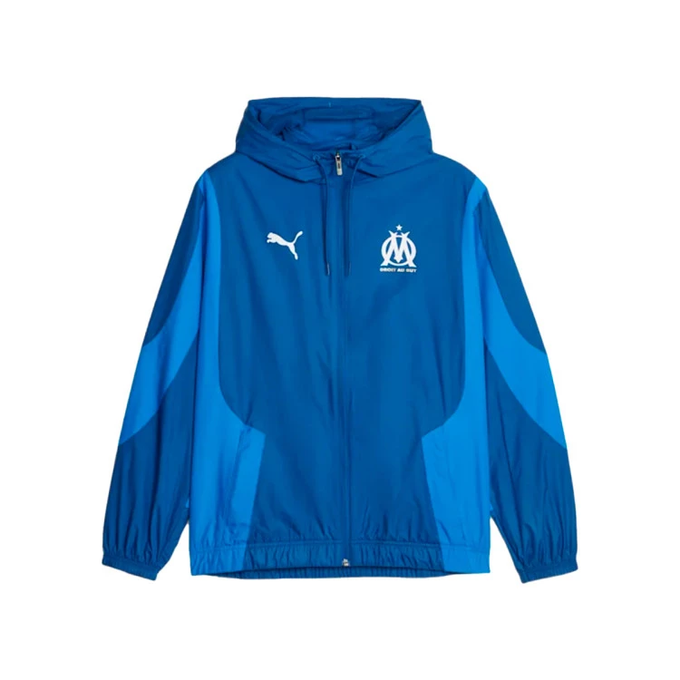 Jacket Puma Olympique Marsella Pre-Match 2023-2024 Royal-Clyde Royal - Fútbol Emotion