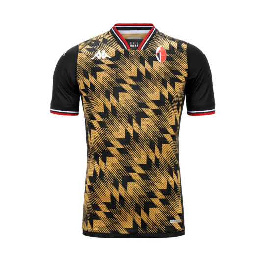 T-Shirt Kappa SSC Bari Third Jersey 2023-2024 Black-Gold - Fútbol Emotion