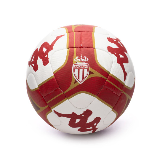 Ball Kappa AS Monaco 2024-2025 White Red - Fútbol Emotion