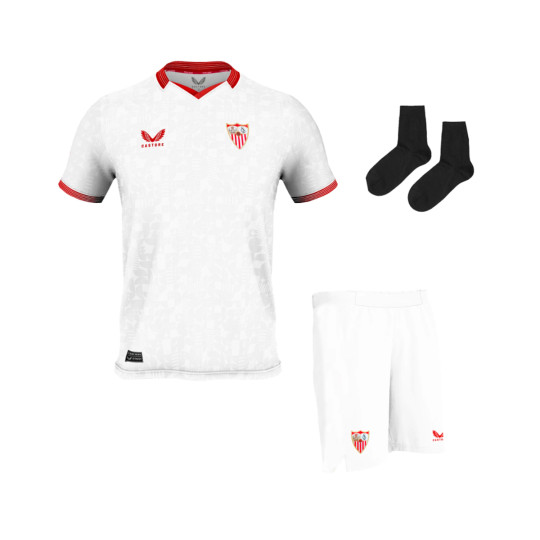Tenue Castore Bébé Sevilla FC Kit Domicile 2023-2024 Brilliant White ...
