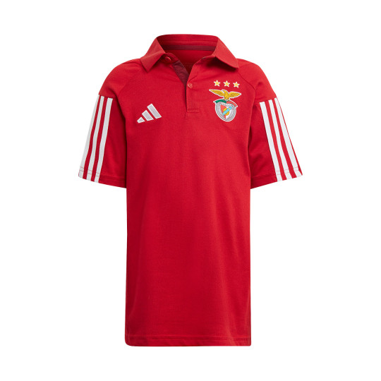 Polo shirt adidas Kids SLB Benfica Fanswear 2023-2024 Power Red ...