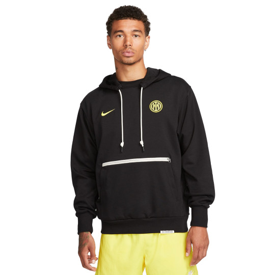 Sudadera Nike Inter Milan Fanswear 2023-2024 Black-Vibrant Yellow ...