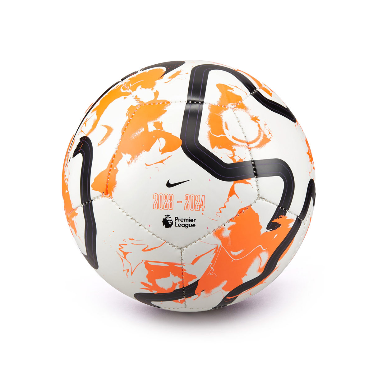 Ball Nike Mini Premier League 2023-2024 Weiß-Total Orange-Schwarz ...