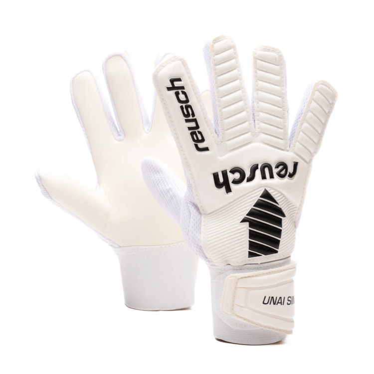 Guante de porteros Reusch Arrow Solid Unai Simón Niño White-Black ...