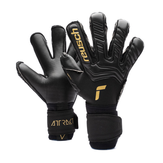 Guante de porteros Reusch Attrakt Duo Evolution Cut Black-Gold - Fútbol ...