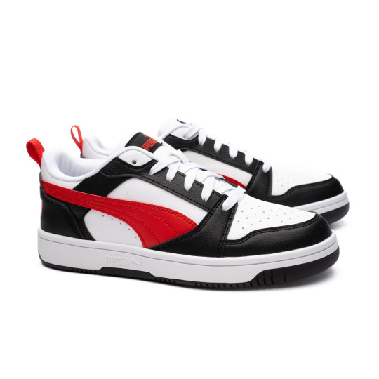 Trainers Puma Kids Rebound V6 Low White-For All Time Red- Black ...