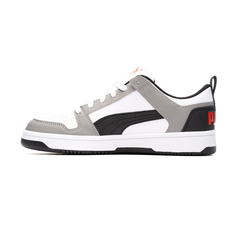 Trainers Puma Kids Rebound Layup Low White- Black-Concrete Gray-For All ...