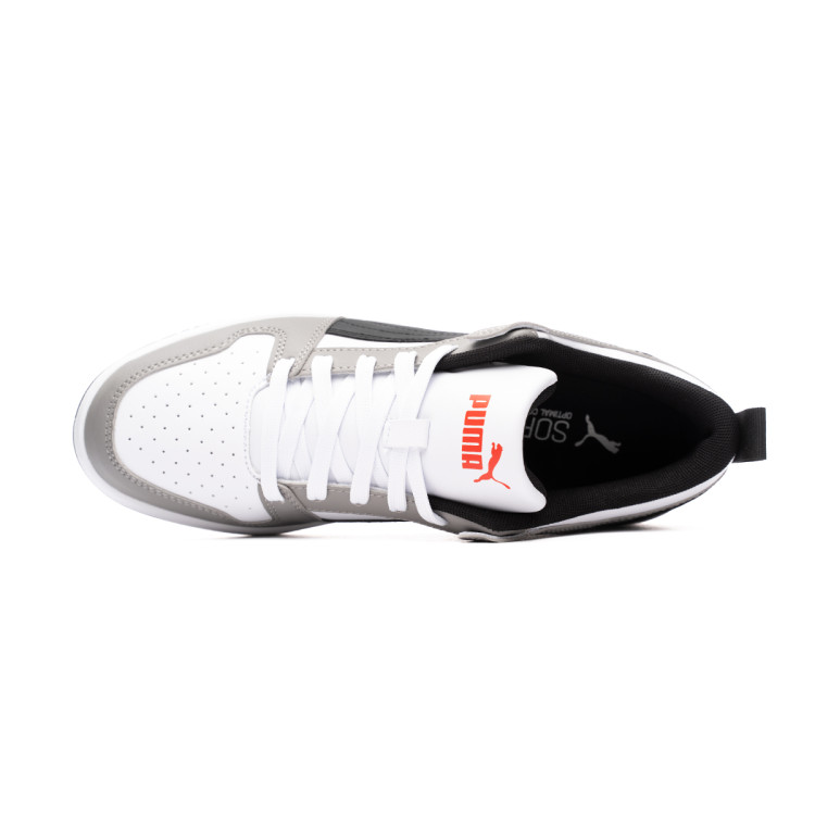 Trainers Puma Kids Rebound Layup Low White- Black-Concrete Gray-For All ...