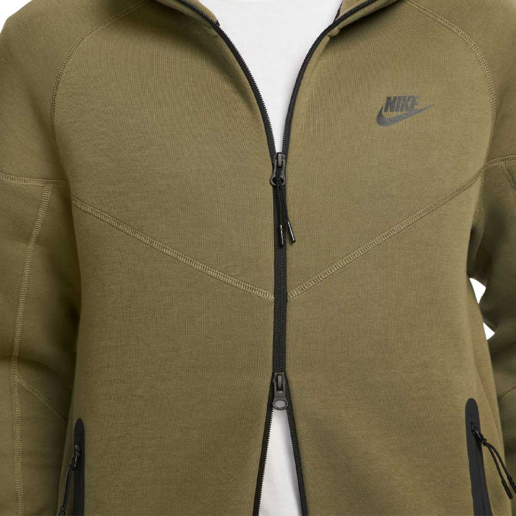 Chaqueta Nike Sportswear Tech Fleece Hoodie Medium Olive-Black - Fútbol ...