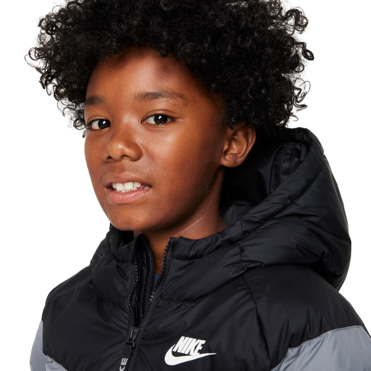 Cazadora Nike Sportswear Syn Fleece Niño Black-Cool Grey-White - Fútbol ...
