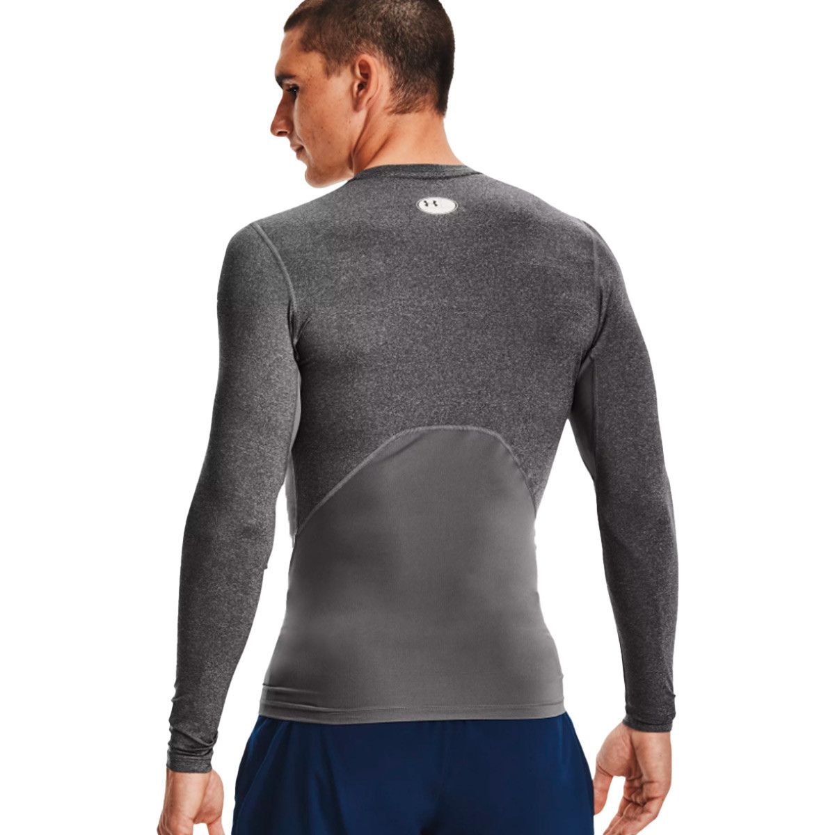 Camiseta Under Armour HeatGear Compression Carbon Heather - Fútbol Emotion