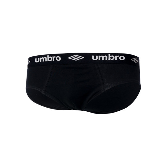 Calzoncillo Umbro Slip Cotton Black - Grey - Fútbol Emotion