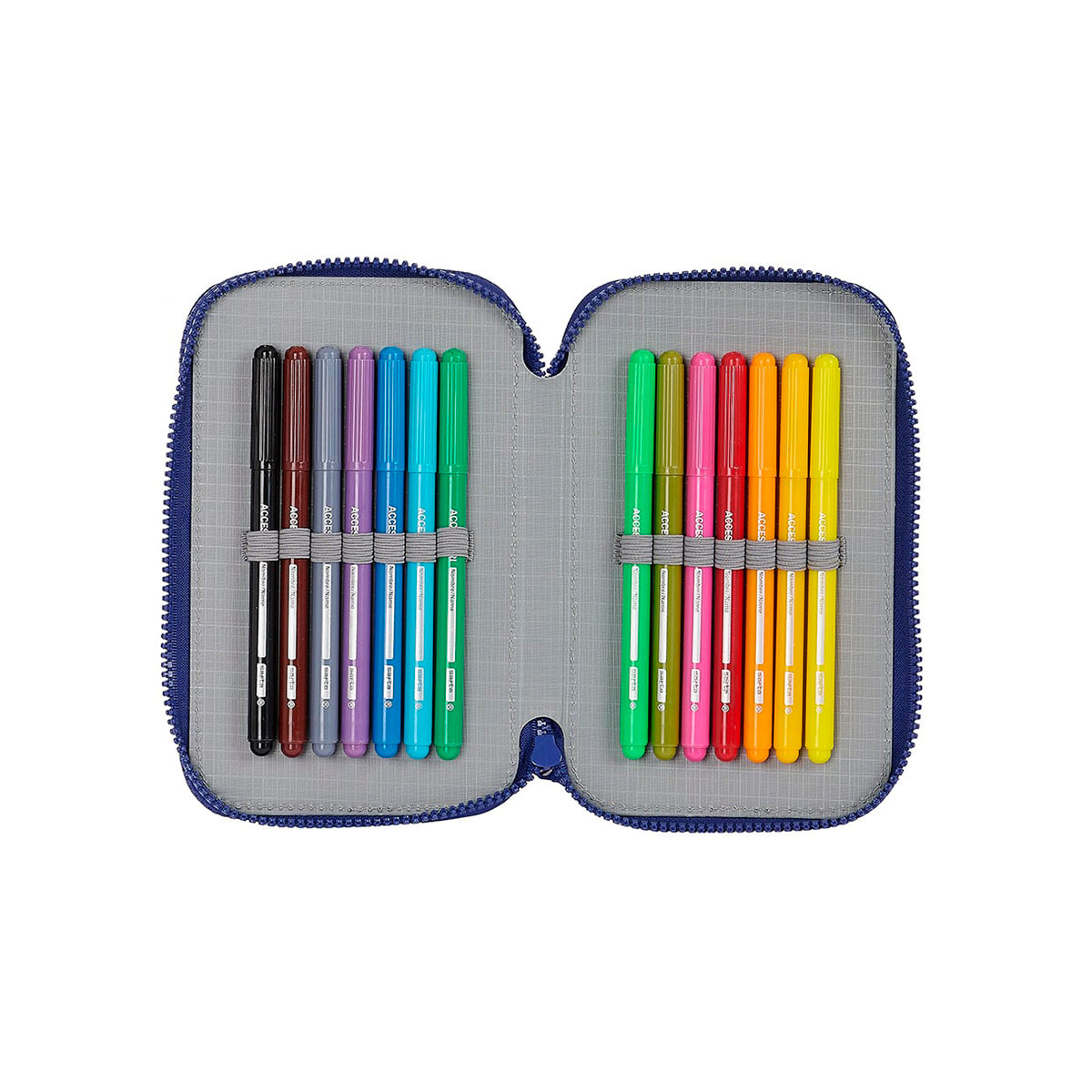Safta PLUMIER DOBLE PQÑO 28 pcs F.C.BARCELONA 1ª EQUIP. 23/24 Azul ...
