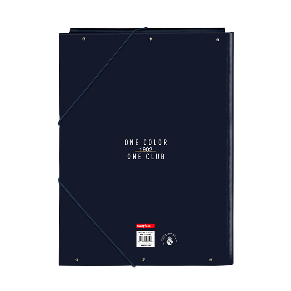 Safta Classeur Folio 3 rabats Real Madrid Blanc - Fútbol Emotion