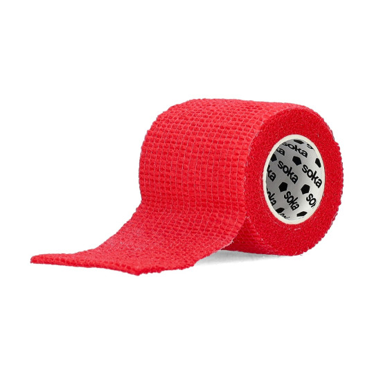 Tape Soka Cohesive (5cm x 4,6m) Devil Red - Fútbol Emotion