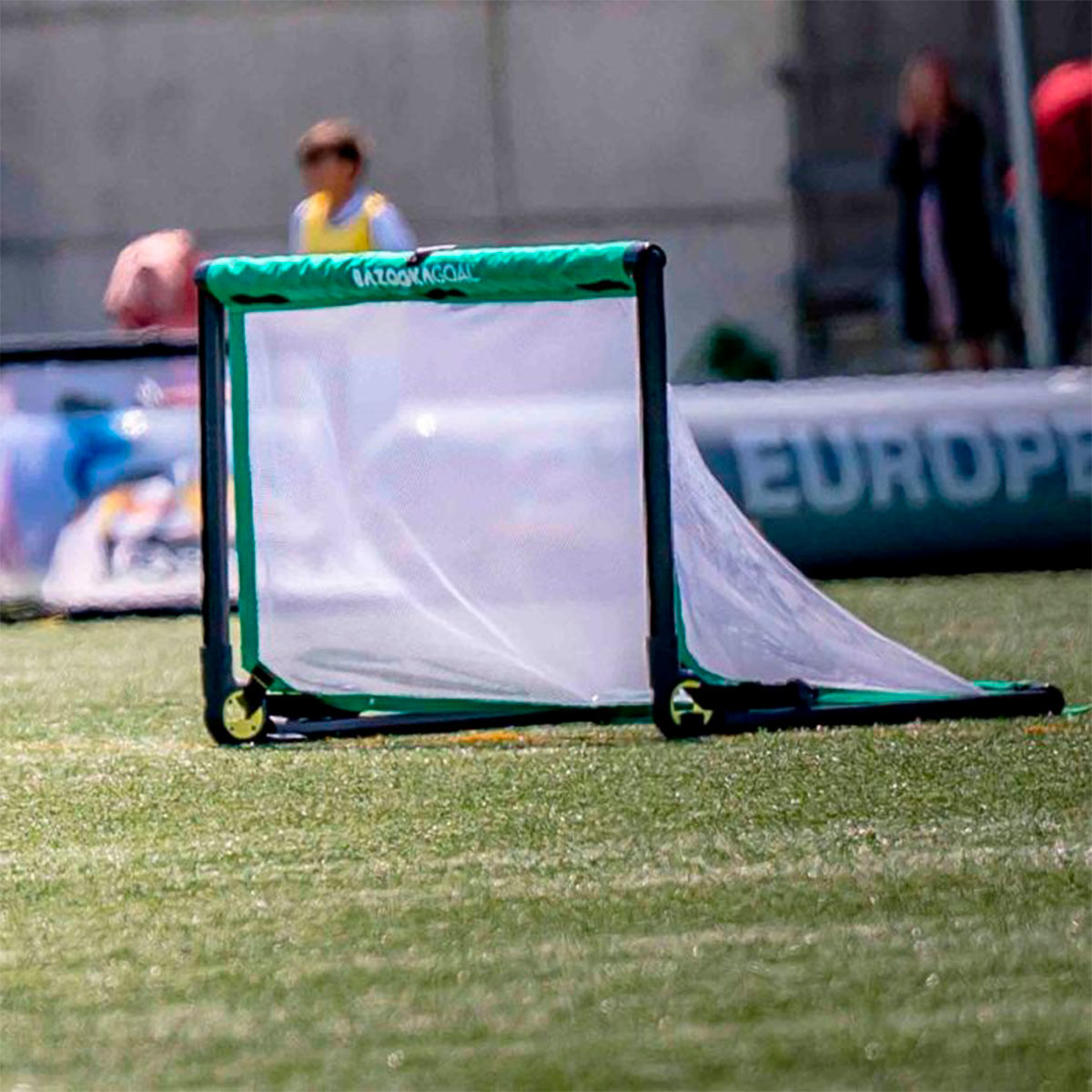 Bazooka Goal Multipurpose Goal PVC (120 x 75) Green-White - Fútbol Emotion