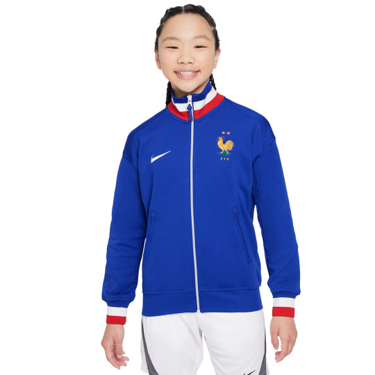 Jacket Nike Kids France Pre-Match Euro 2024 Bright Blue-White - Fútbol ...